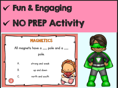 Magnetics Task Cards Magnetism Review Activities | Teaching Resources