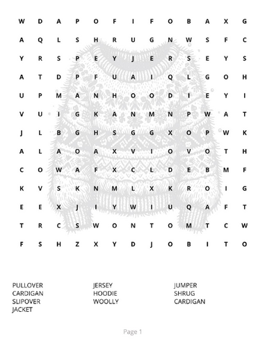 56 Warm & Cozy Word Searches. Large Print | Teaching Resources