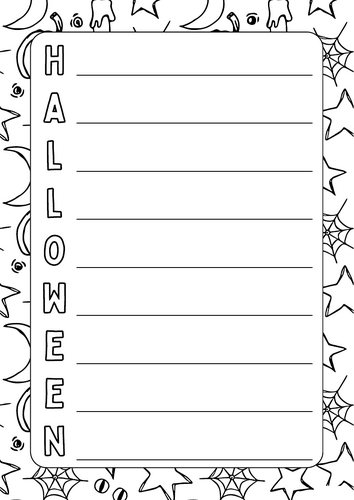 Free Acrostic Poems Halloween