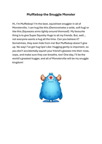 Monster monologues for kids | Teaching Resources