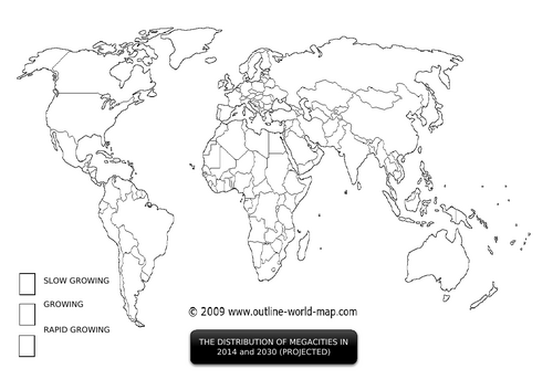 GCSE Geography – Urban issues and challenges -3 - megacities | Teaching ...