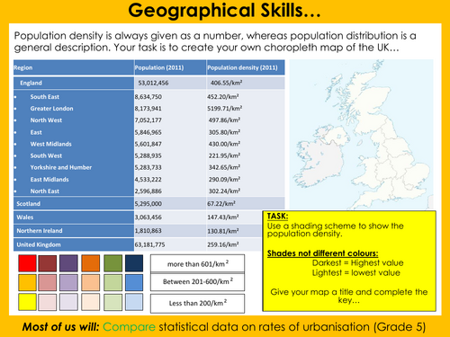GCSE Geography – Urban issues and challenges -9- urban change in the UK ...