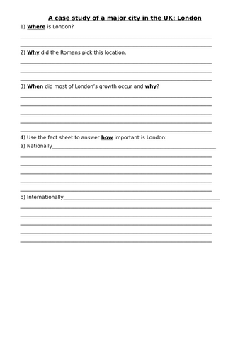 GCSE Geography – Urban issues and challenges -10 - UK city challenges ...