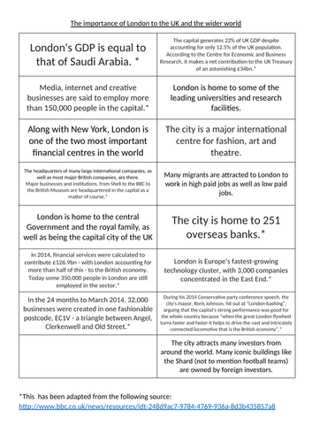 GCSE Geography – Urban issues and challenges -11 - UK city challenges ...
