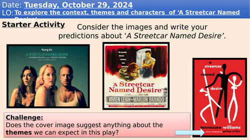 IGCSE A Streetcar Named Desire | Teaching Resources