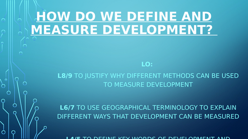 Edexcel GCSE Geography – Development Dynamics - 1 - what is development ...