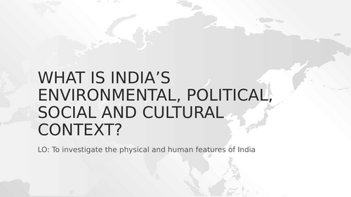 Edexcel GCSE Geography – Development Dynamics - 7 - India case study ...