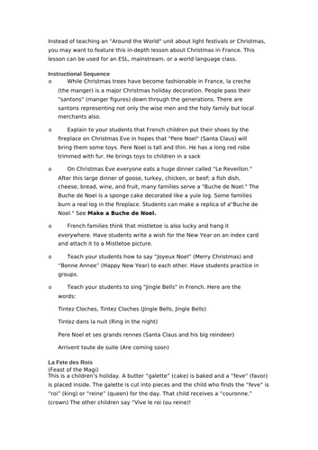Christmas Around The World Fun resources French German Spanish Italian ...