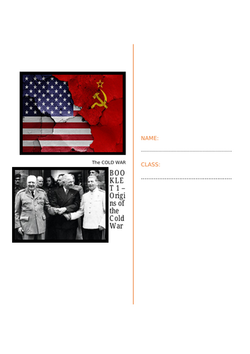 COLD WAR HOMEWORK BOOKLET 1945-49 [GCSE History] | Teaching Resources