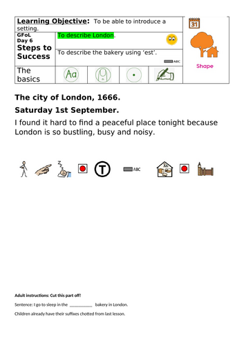 Y2 English Great Fire of London (The Write Stuff) | Teaching Resources