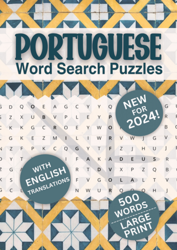 Portuguese Word Search Puzzle Book for Adults | Teaching Resources