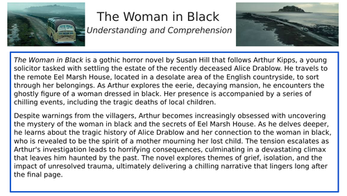 Woman in Black. Guided Reading: 3 adapted levels | Teaching Resources