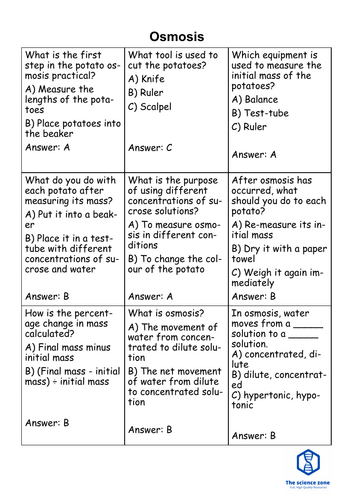 B1 Osmosis Revision Race Game with Revision Cards (Free) | Teaching ...