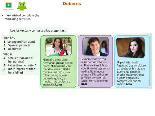 Pearson EDEXCEL new spec 2024 Spanish - Module 3 (Mi gente, mi mundo ...