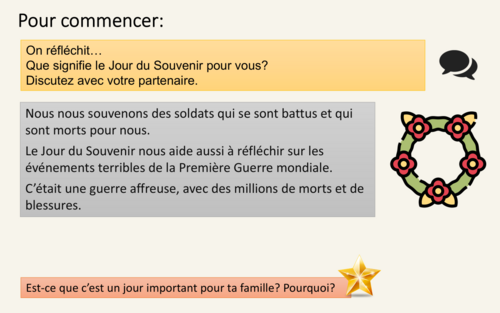 French - A Level - Le Jour du Souvenir - L'Armistice (11 novembre ...