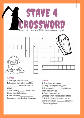 A Christmas Carol, Stave Four: Resources for SEN and ESL students ...