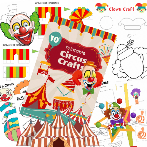 Printable Circus Crafts for Kids | Fun and Creative Carnival-Themed ...