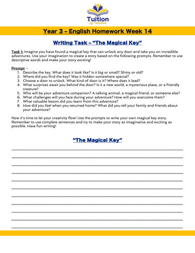 14. Year 3 - Creative Writing & Spelling Practice | Teaching Resources