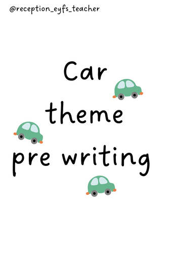 Car theme mark making | Teaching Resources
