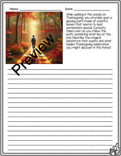 23 Thanksgiving Writing Prompts - Story Poetry Instructions Letter For ...