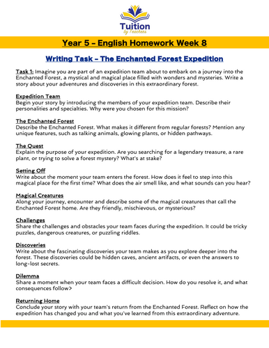 8. Year 5 - Creative Writing & Spelling | Teaching Resources