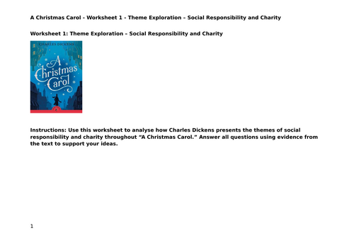 A Christmas Carol by Charles Dickens - GCSE Learning Pack | Teaching ...