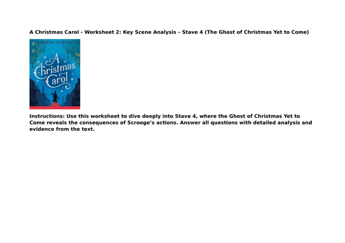 A Christmas Carol by Charles Dickens - GCSE Learning Pack | Teaching ...