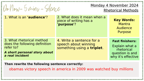 Obama's Victory Speech Analysis | Teaching Resources