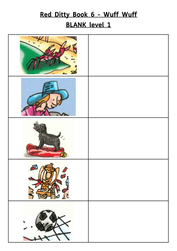 Read Write Inc - RWI Red Ditty Book resources and activities bundle ...