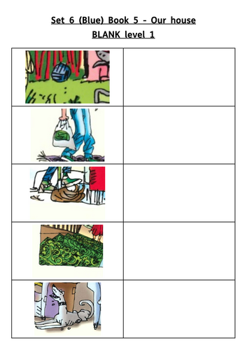 RWI Set 6 (Blue) Book 05 - Our house resources | Teaching Resources