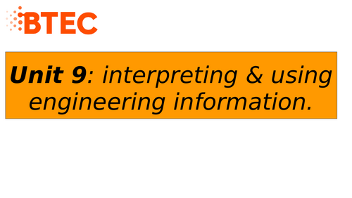 Pearson BTEC Engineering Level 1&2 first certificate unit 9 test ...