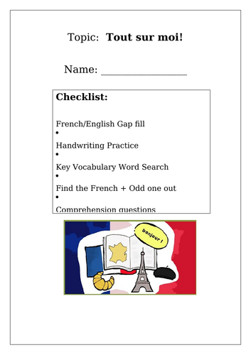 French Cover Booklets KS3 | Teaching Resources