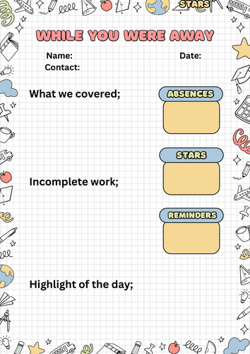 Supply teacher notes | Teaching Resources