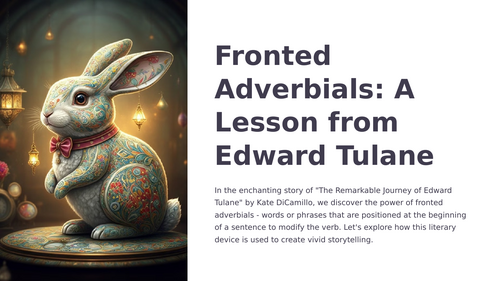Edward Tulane Week 2-4, Lesson plan, Active inspire Flip Chart and ...