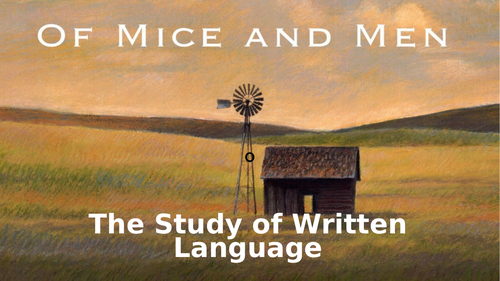 CCEA study of Written Language OF Mice and Men theme of Kindness ...