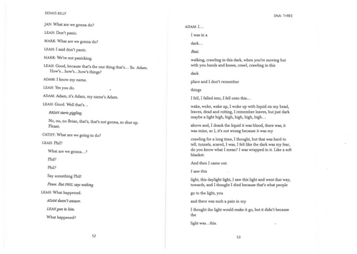 KS3 Drama: Dennis Kelly's DNA | Teaching Resources