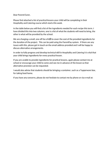 Year 10 WJEC Hospitality and Catering - Term 1 LO1.1 Complete Project ...