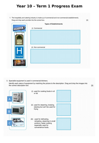 Year 10 WJEC Hospitality and Catering - Term 1 LO1.1 Complete Project ...