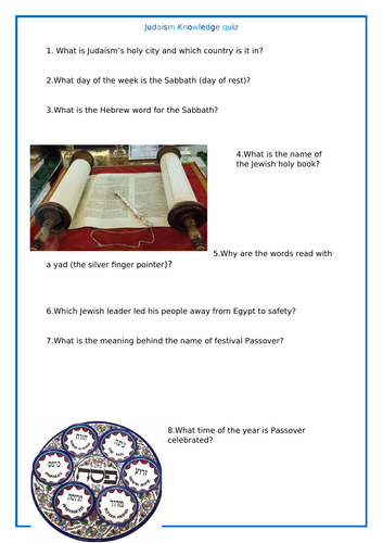 Y5/6 Judaism Planning Unit (with resources) | Teaching Resources