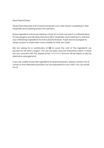 Year 10 WJEC Hospitality and Catering - Term 4 LO1.3/4 Health and ...