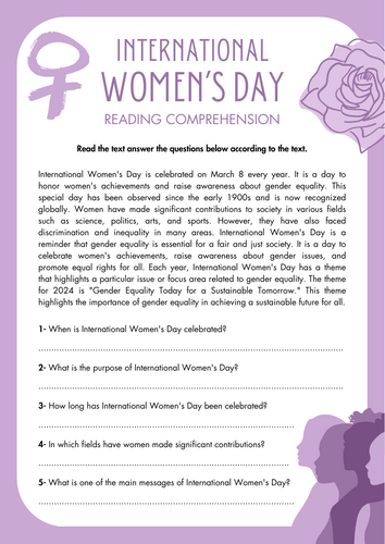 International Womens Day - Assembly and Activities 2025 | Teaching ...