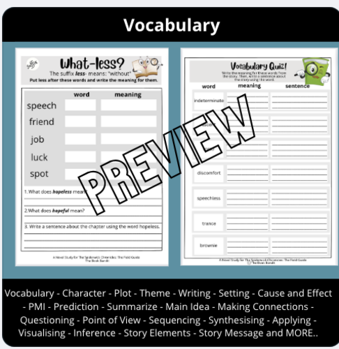 THE SPIDERWICK CHRONICLES #1 The Field Guide NOVEL STUDY | Teaching ...