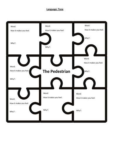 The Pedestrian - Language and Structure Analysis | Teaching Resources