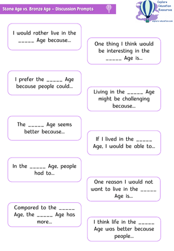 KS2 Prehistoric History Unit: Stone Age, Bronze Age, Iron Age - 6 ...