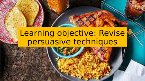 Persuasive techniques lesson | Teaching Resources