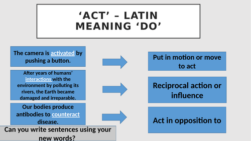 Vocab Building - Frayer Model and Root Word | Teaching Resources