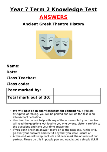 KS3 Drama: Ancient Greek Theatre | Teaching Resources
