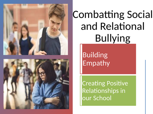 Tutor Time - Combatting Social and Relational Bullying | Teaching Resources
