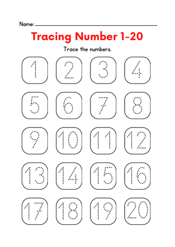Early Years Tracing Worksheets: Numbers & Pencil Control Practice ...