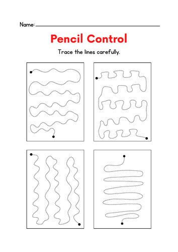 Early Years Tracing Worksheets: Numbers & Pencil Control Practice ...